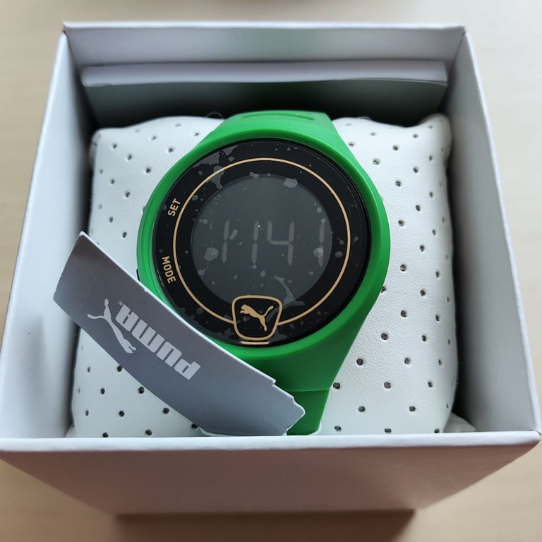 PUMA Unisex Green Watch, Negative Display, Brand new in the box | in ...
