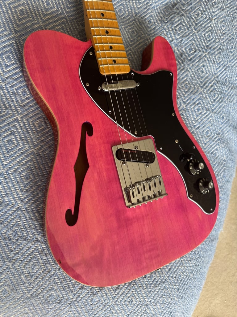 Fender telecaster partscaster. Thinline body, genuine fender neck ...