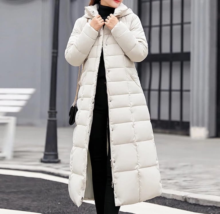 Brand New Ladies Long Padded White Coat | in Middlesbrough, North ...