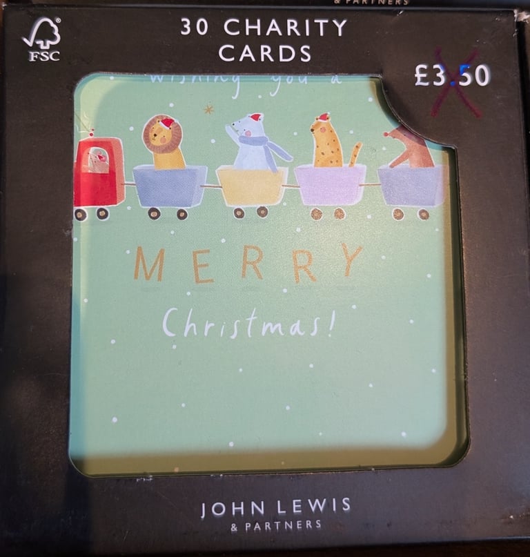 Christmas Cards - John Lewis Charity FSC 20 x Boxes of Christmas Cards ...