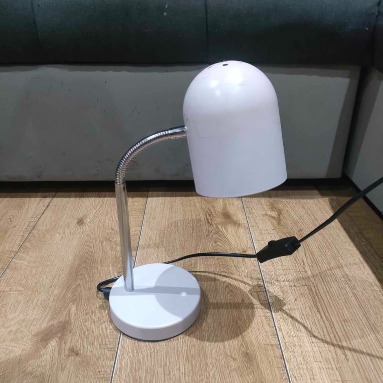 Dunelm Desk Lamp Light Lilac Metal | in Leicester, Leicestershire | Gumtree