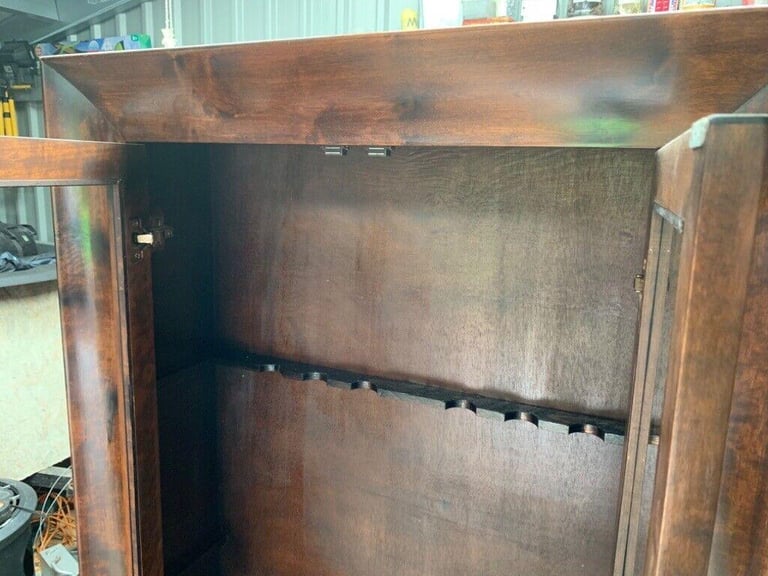 200 year old antique gun cabinet, with slots lots for 6 antique ...