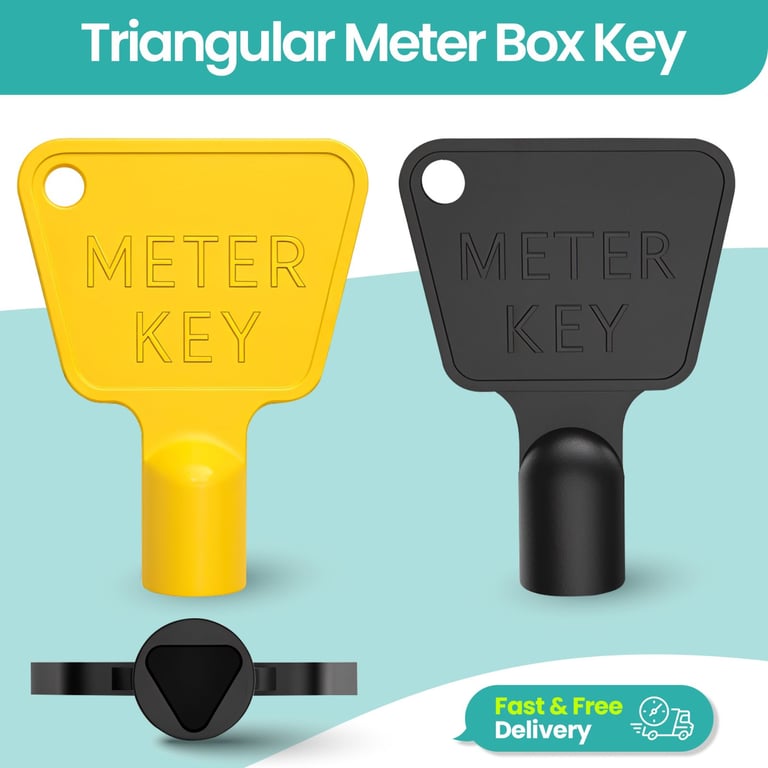 Plastic Utility Meter Box Key, Gas & Electric Meter Key with Triangular ...