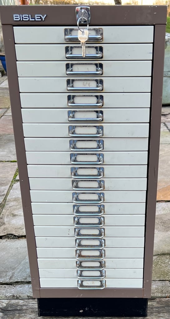 Bisley 20 Drawer Metal Filing Cabinet Lockable | in Warminster ...