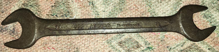 VINTAGE HEYCO 350 MERCEDES BENZ 19mm 22mm Open-Ended Spanner - West ...