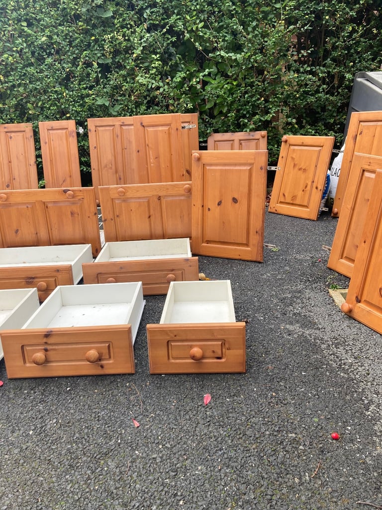 Solid wood kitchen unit doors | in County Antrim | Gumtree