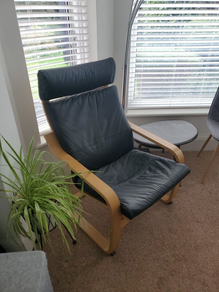 Iconic Bentwood and Leather Poang Chair by Ikea | in Englefield Green ...