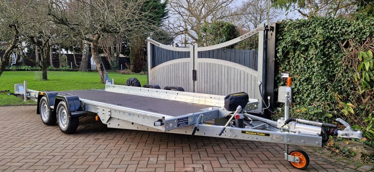 WOODFORD CAR TRAILER TRANSPORTER FLAT BED RECOVERY 16 x 6' 6" STOCK CT ...
