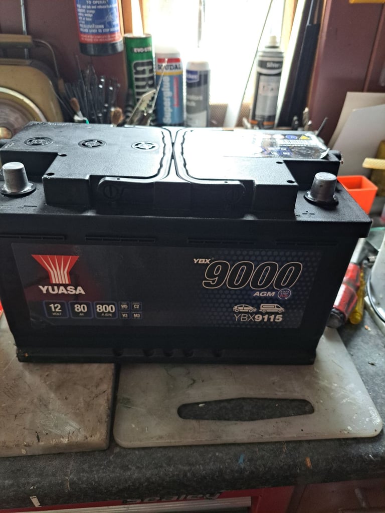 Large battery like new less than 12 months old Yuasa 9000 stop/start ...