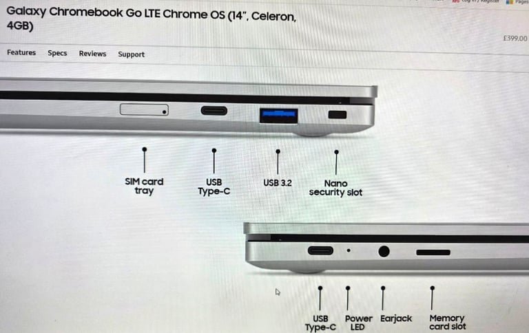 Laptop (Brand New) Chromebook 14inch Go LTE Chrome Operating System ...