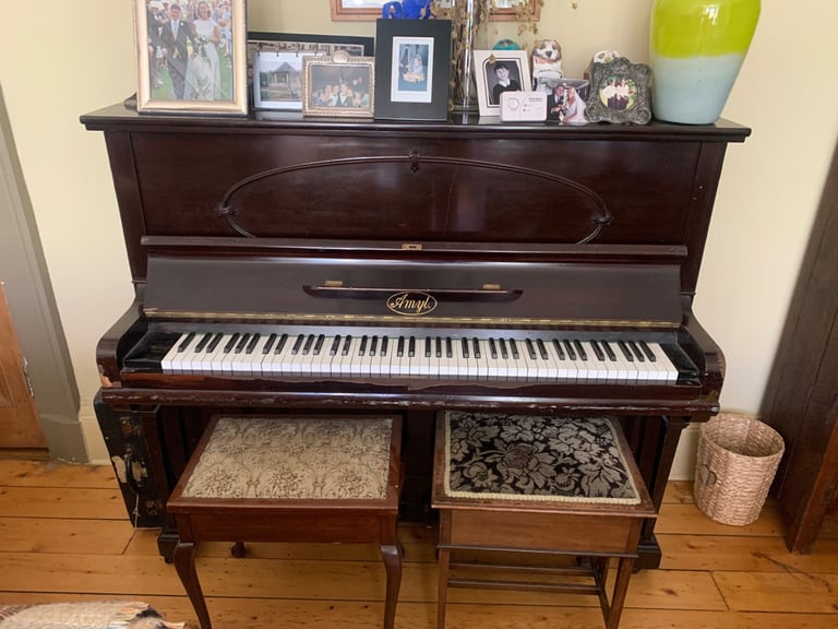 Piano with stool. Collection only | in Fountainbridge, Edinburgh | Gumtree
