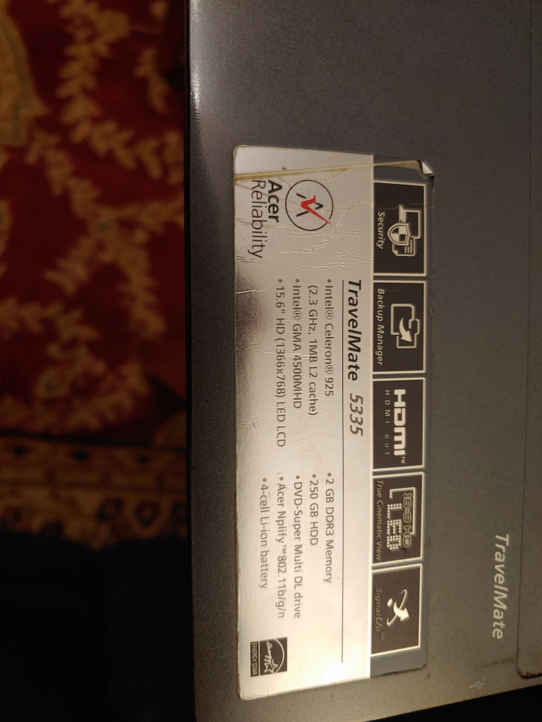 Acer Travel Mate 5335 used laptop for quick Sale | in Neasden, London ...