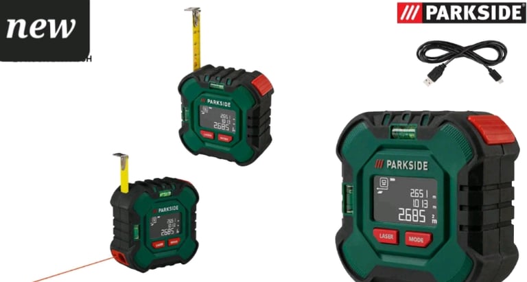 Parkside - Automatic Tape Measure 4V (PLMB 4 B1) - 50M Laser | BRAND N ...
