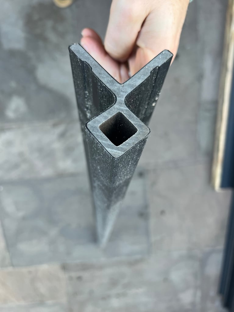 Half Price Ecoscape - Composite Slatted Cladding boards (Midnight)– 8 x ...