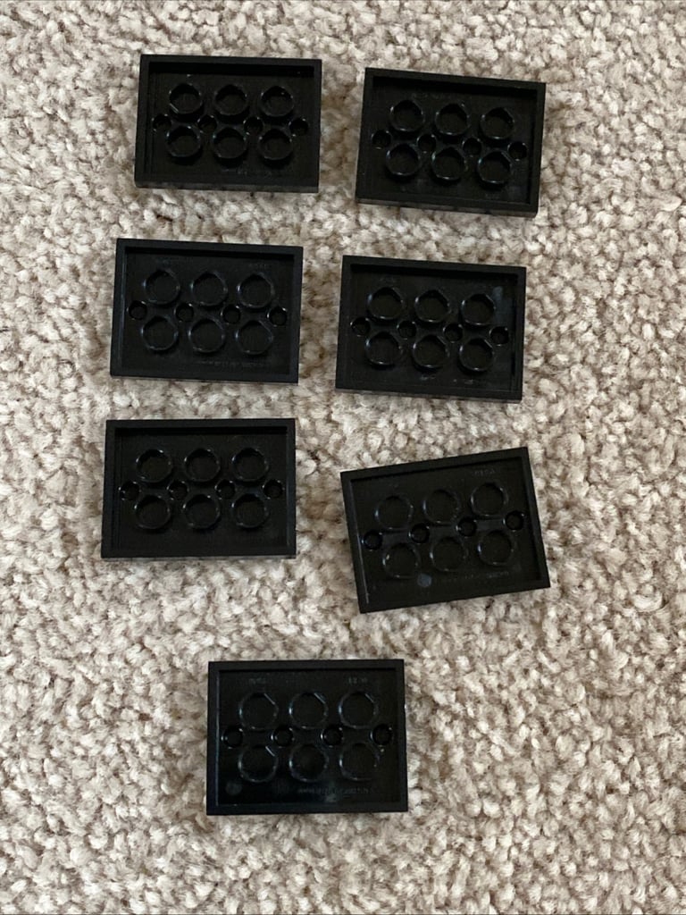 7 x black Lego Minifigure base plates | in Rawmarsh, South Yorkshire ...