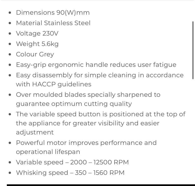 Robot Coupe CMP 250 combi hand blender | in East Kilbride, Glasgow ...