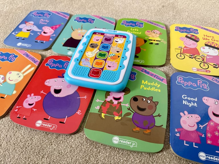 Peppa Pig Me Reader Jr Electronic Look & Find Reader and 8-Books ...