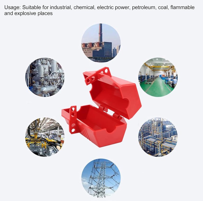 Plug Lock for Lockout Tagout, Plastic Plug Lockout for Electrical Plug ...
