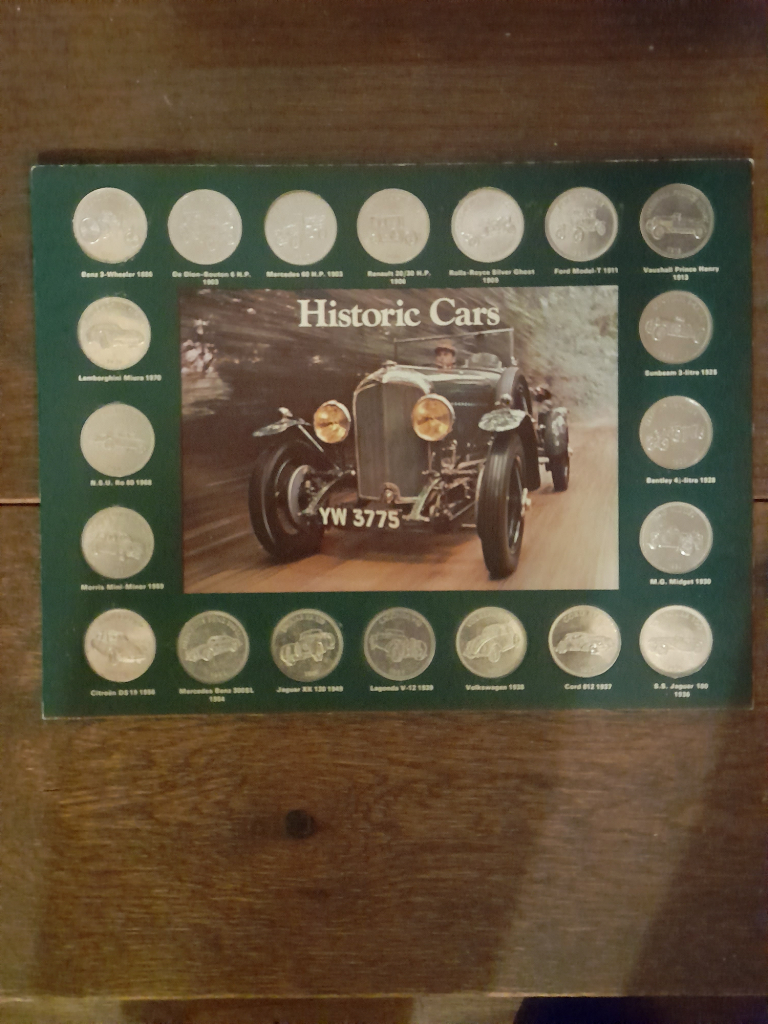 Historic Cars From Shell Coin/Token Complete Collection 1970s | in ...