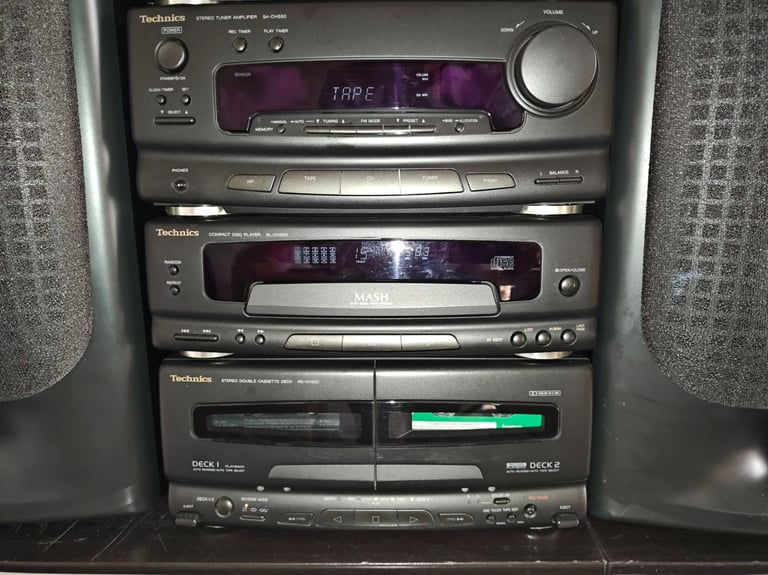 technics hifi vintage ch550 amp cd tuner tape remote 70w speakers | in ...