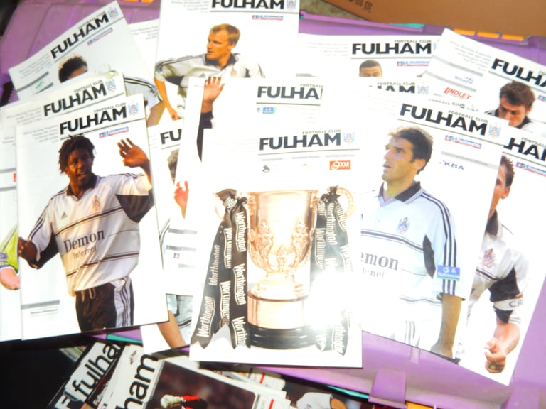 FULHAM FC HOME PROGRAMMES SEASON 1999/2000 | in Morden, London | Gumtree