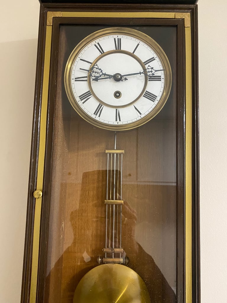 Vienna wall clock movement by Reinhold Schneckenburger of Mulheim ...