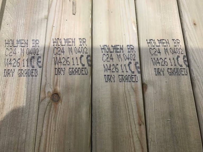 3x2 Timber / Wood C24 Treated - 2.4m - Delivery Available | in ...