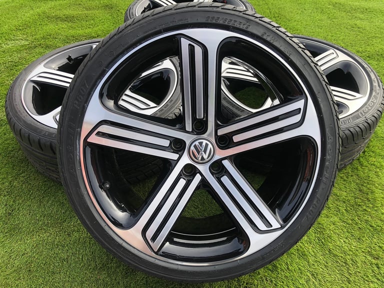 GENUINE 19” VOLKSWAGEN SCIROCCO 19” CADIZ ALLOYS & NEW TYRES VW WHEEL ...