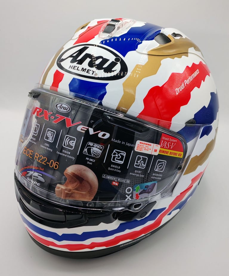 #ARAI RX-7V EVO - MOTORCYCLE HELMET - MICK #DOOHAN JUBILEE RESTYLE ...