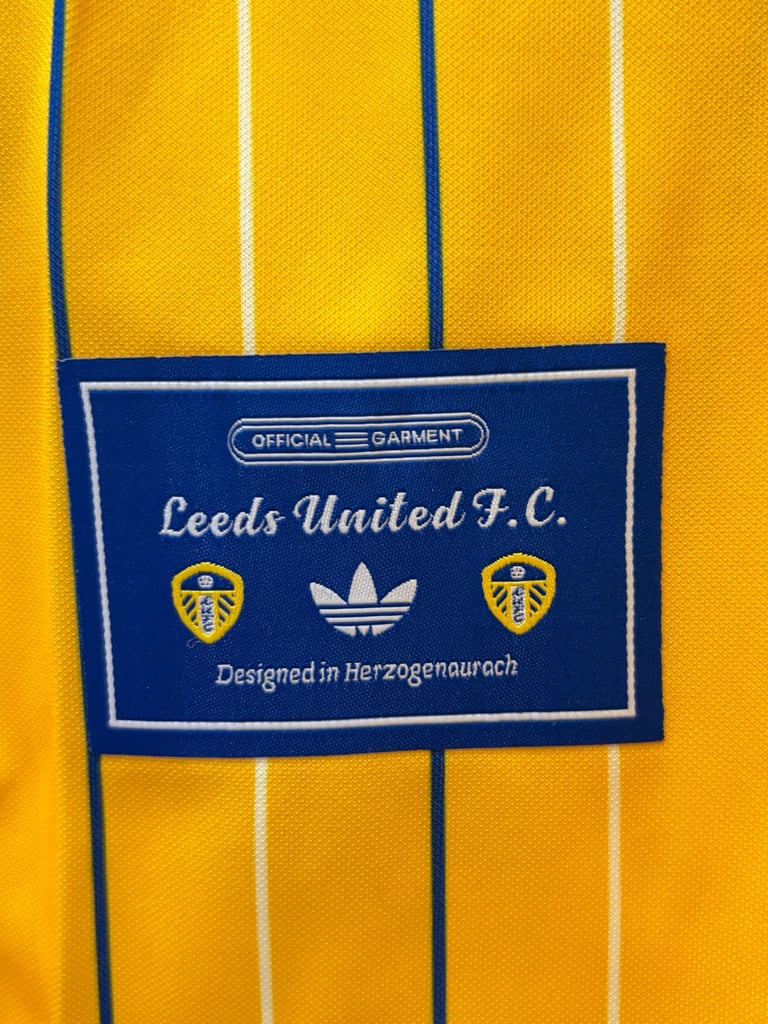 Leeds United Adidas Originals Icon Jersey in adult sizes Small, Medium ...