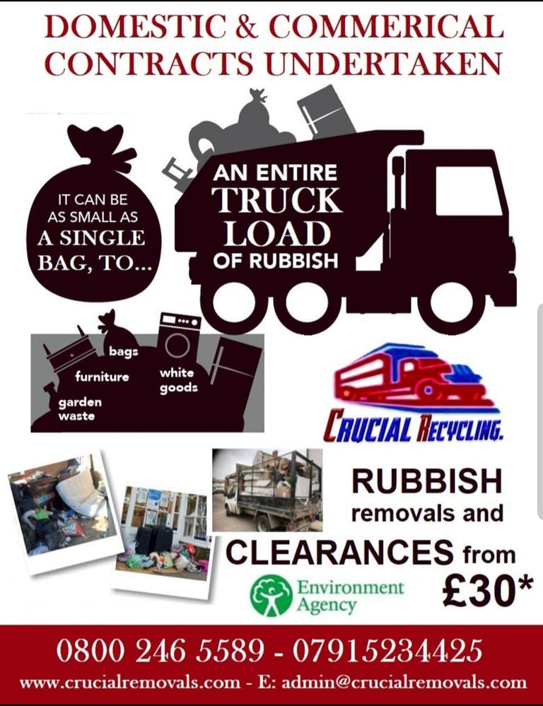 07915234.425House/Garden/Shed Clearances Rubbish/Junk/Trash Collections Fridge/Sofa/Waste ...