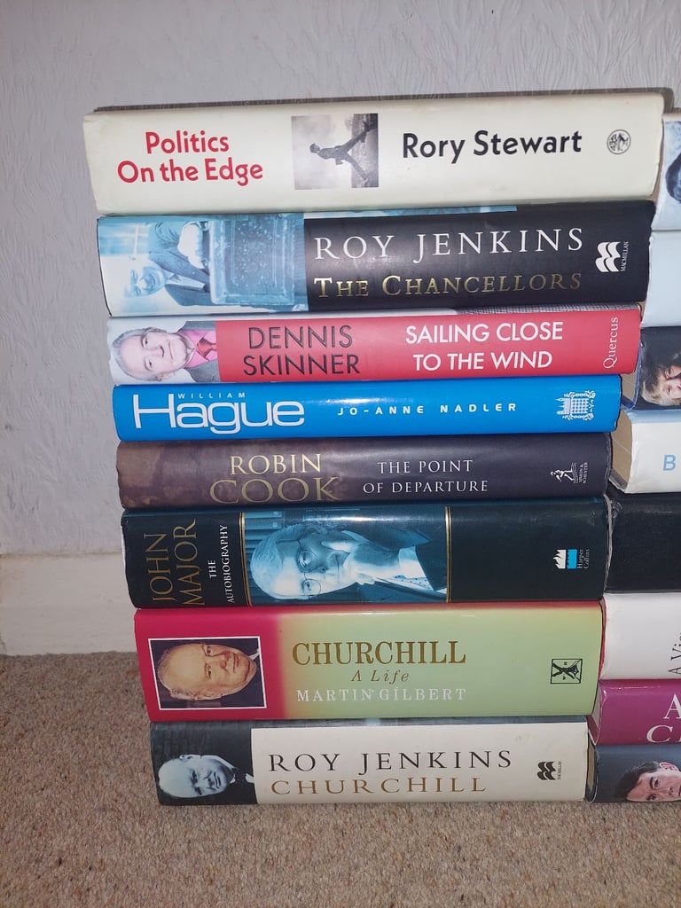 16 x Biography POLITICAL inc. Thatcher/Hague/Major/Cook/Jenkins/Healey ...