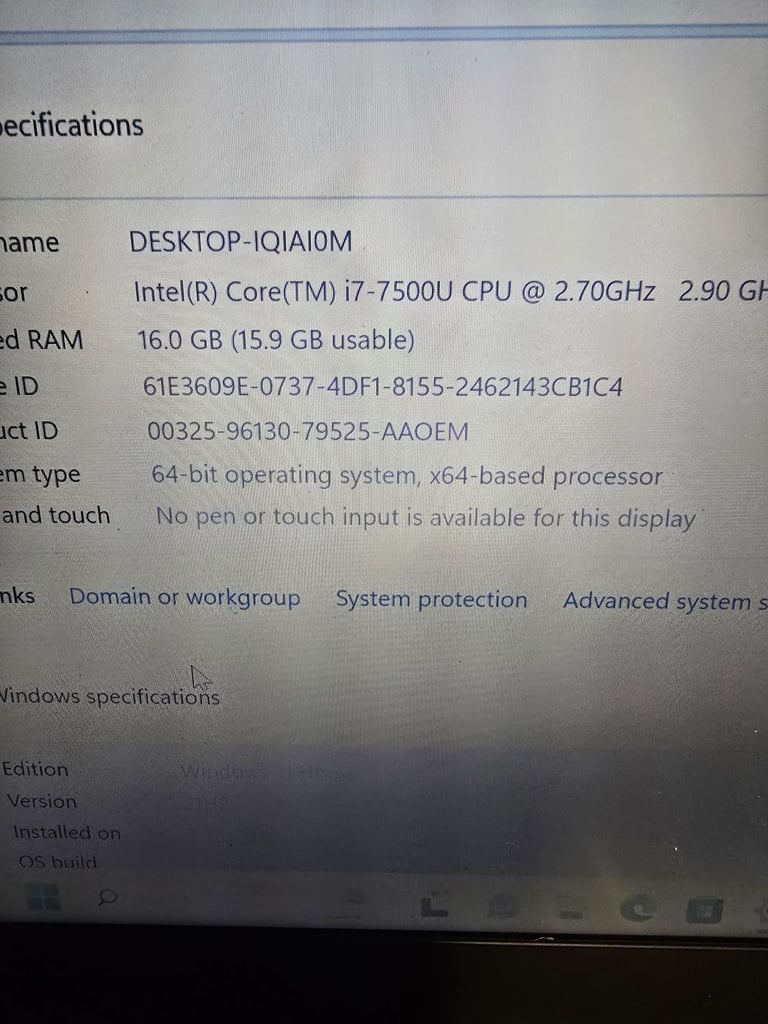 Lenovo 13 inch screen laptop i7 16gb ram 512gb ssd | in Cumbernauld ...