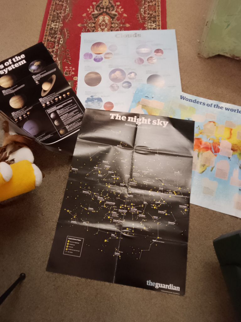 The Guardian wall chart posters Issued in 2006. A1 size. Unhung posters ...