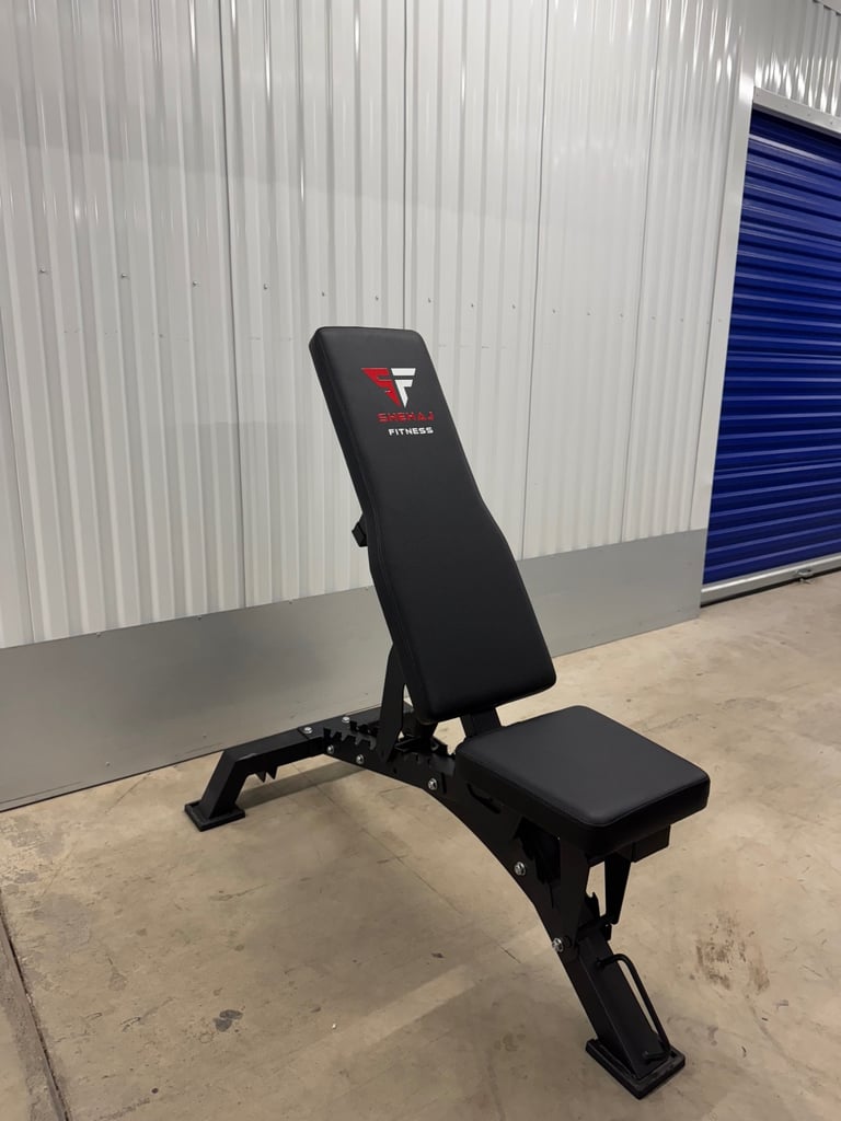 Heavy Duty Adjustable Weight Bench Flat Incline Dumbbell Press Strength ...