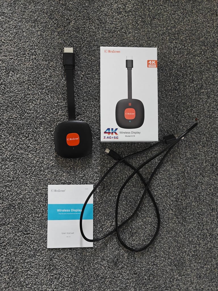 MiraScreen G18 4K UHD 5ghz Wireless Display Dongle Screen Mirroring ...