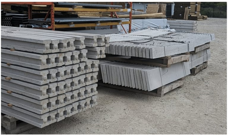 CONCRETE POSTS 5 6 7 8 9 10FT | CONCRETE GRAVEL BOARDS | DELIVERY OR ...