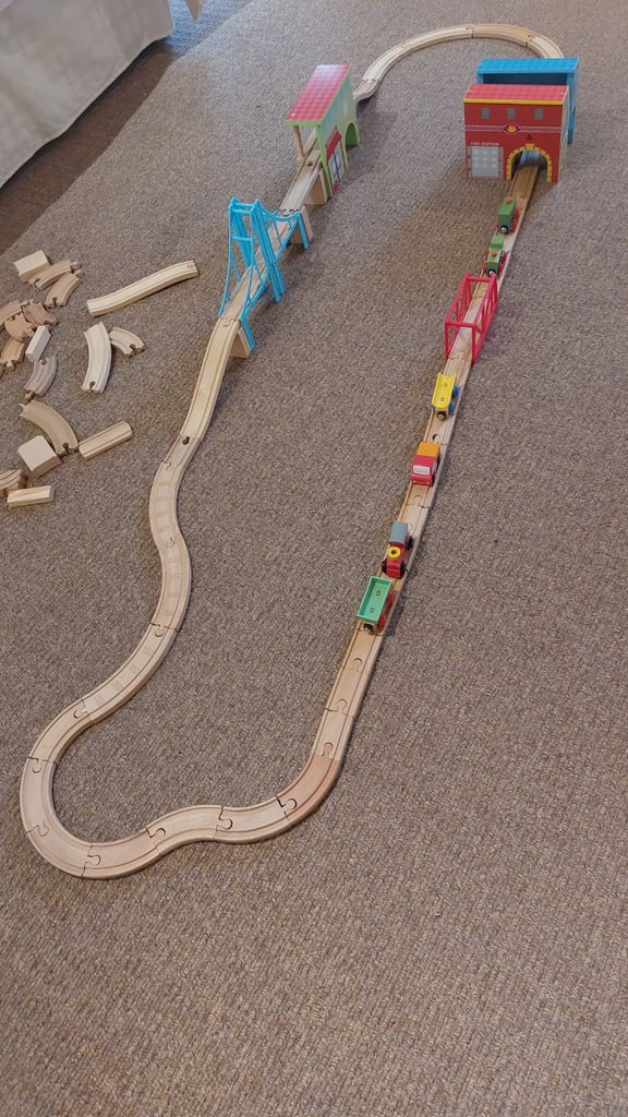 Tesco wooden train track | in Templepatrick, County Antrim | Gumtree