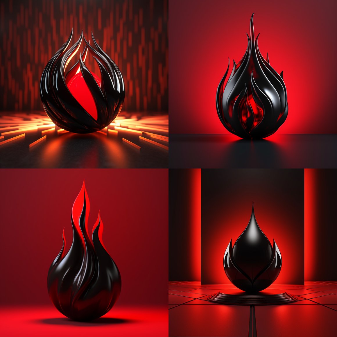 Mid-Creation Preview: Dark Blaze Logo Rendering in Ultra HD Prompt ...