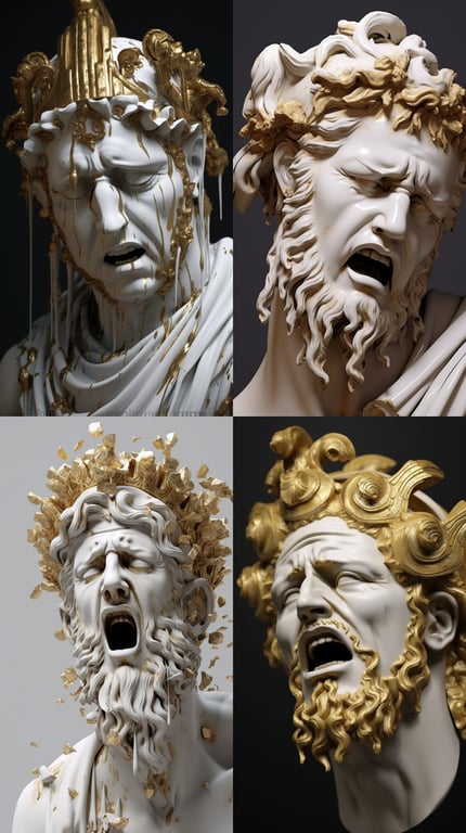 Tears of Gold: The Weeping Greek God Statue Prompt | NeoPrompt