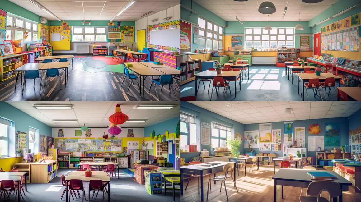 Vibrant Elementary Classroom Snapshot in 4K Prompt | NeoPrompt