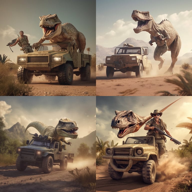 Mid-Journey Chase in Hyper-Realistic 3D Render, 4K Prompt | NeoPrompt