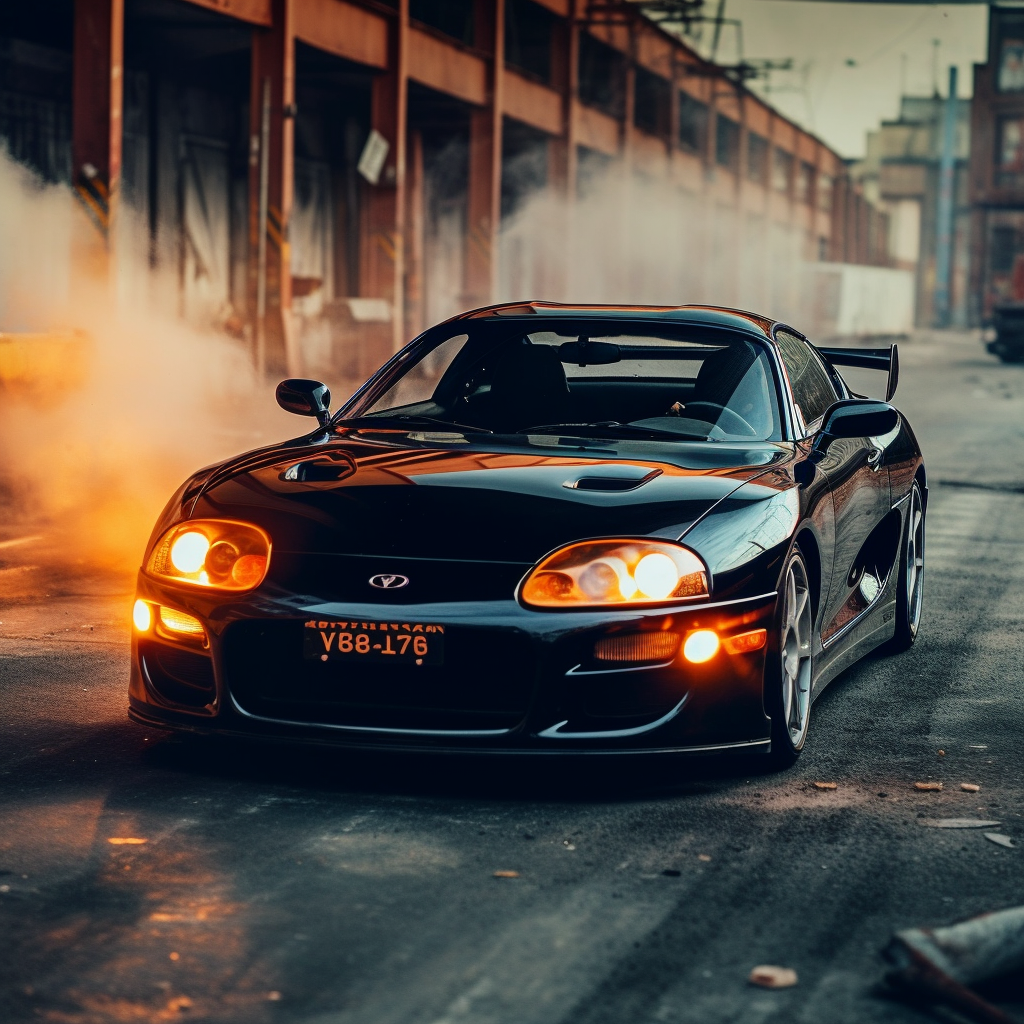 Mid-journey Blaze on the Autobahn featuring Hyper Realistic Toyota ...