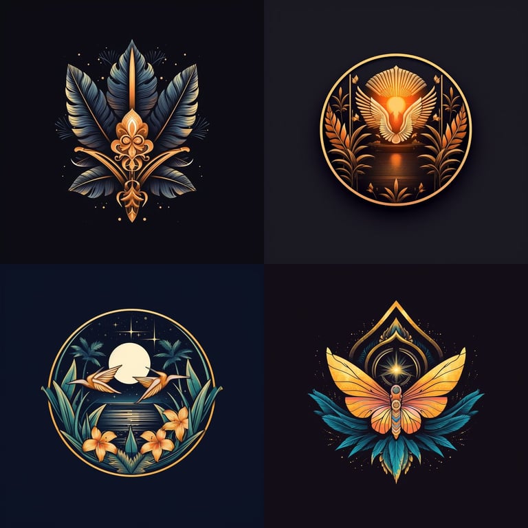 Mid-Journey Symmetrical Nature Logo prompt Prompt | NeoPrompt