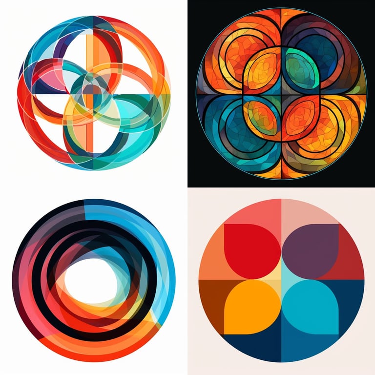 Interconnected Tri-Sectioned Graphic Journey Wheel Prompt | NeoPrompt