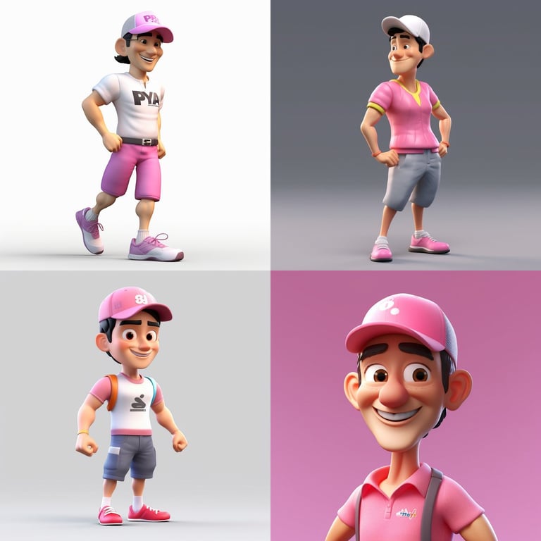 A Detailed Chinese Pixar-Style Character In Action Prompt | NeoPrompt