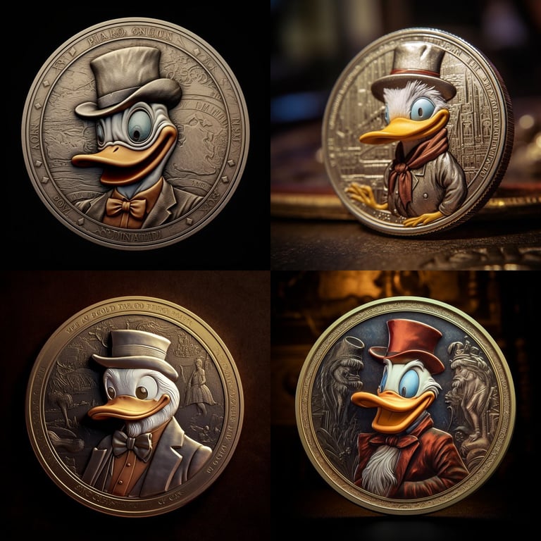 Scrooge's Golden Voyage: Highlight at the 8K Mark Prompt | NeoPrompt