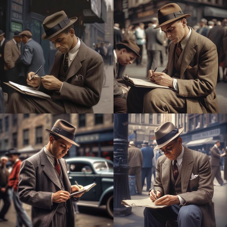Depicting History: A 1930s New York Journalist at Work Prompt | NeoPrompt