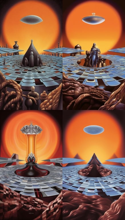 Diamond Queen Chess Piece: Mid-Journey Visual Prompt Prompt | NeoPrompt