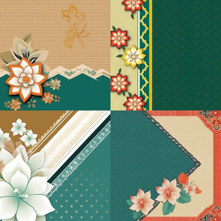 Hari Raya and Hari Gawai Festive PPT Background Design Prompt | NeoPrompt